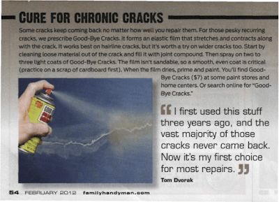 Recurring Wall Cracks - Pignotti Property Inspections